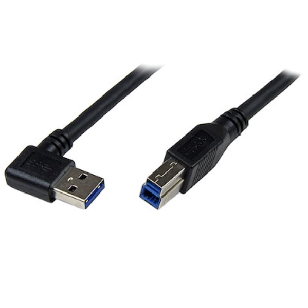 CABLE STARTECH USB 3.0 USB B MACHO A ADAP USB A MACHO ANGULO DERECHO ...