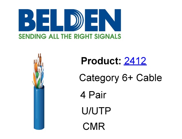 BOBINA BELDEN CABLE Utp CAT6 Uso INTERIOR 241 - 2412006A1000 | BELDEN ...
