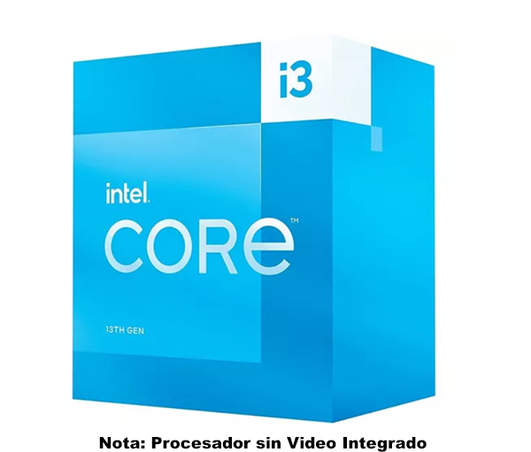 CPU INTEL CORE I3-13100F LGA 1700 13A GEN SIN GRAFICOS 4CORE 3.4GHZ 60W ...