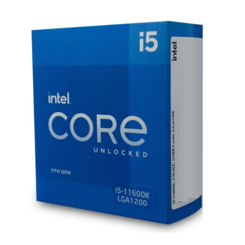 CPU INTEL CORE I5-11600K LGA 1200 11VA GEN 6 CORES 3.9 4.9GHZ 95W ...