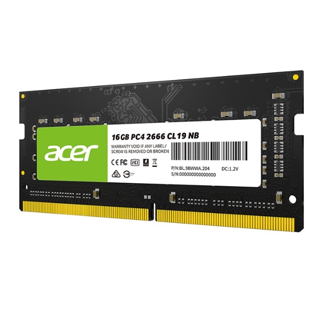 ACER Memoria Acer Sd100 Sodimm Ddr4 16Gb 2666Mhz Cl19 Bl9Bwwa210 BL.9BWWA.210 - BL.9BWWA.210 ...