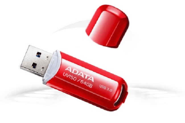 MEMORIA ADATA 64GB USB 3.2 UV150 ROJOAUV150-64G-RRD
