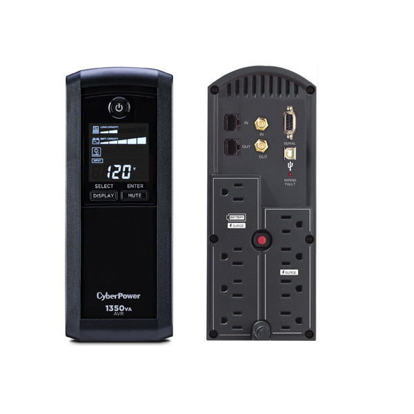 No Break Cyberpower Cp1350Avrlcd 1350 Va 815 Watts Interactivo Torre 10 ...
